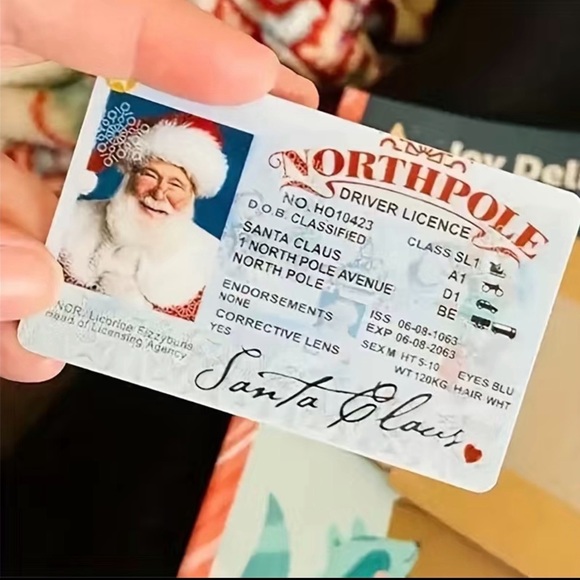 Other | Santa Claus Drivers License | Poshmark
